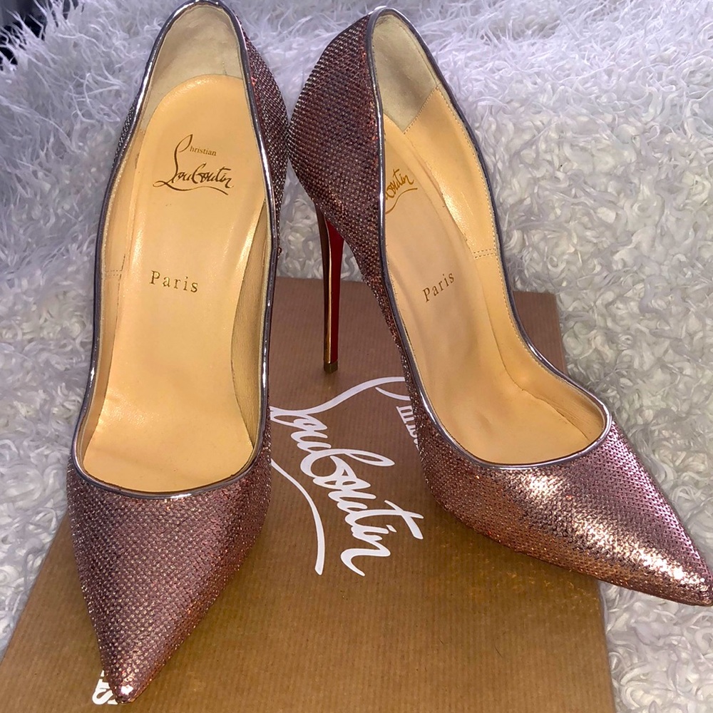 Christian Louboutin So Kate 120 Rose Gold/Nude Pumps - Gem